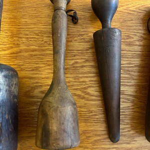Antique and Vintage Wooden Pestles, Wooden Mashers, Primitive Kitchen Utensils, Farmhouse Decor ...