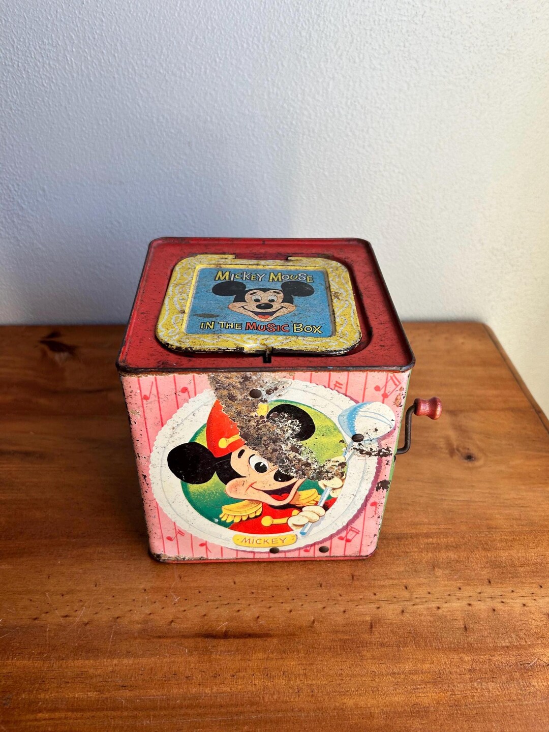 Vintage 1950s Minnie Mouse Tin Jack in the Box (non-working) - Etsy