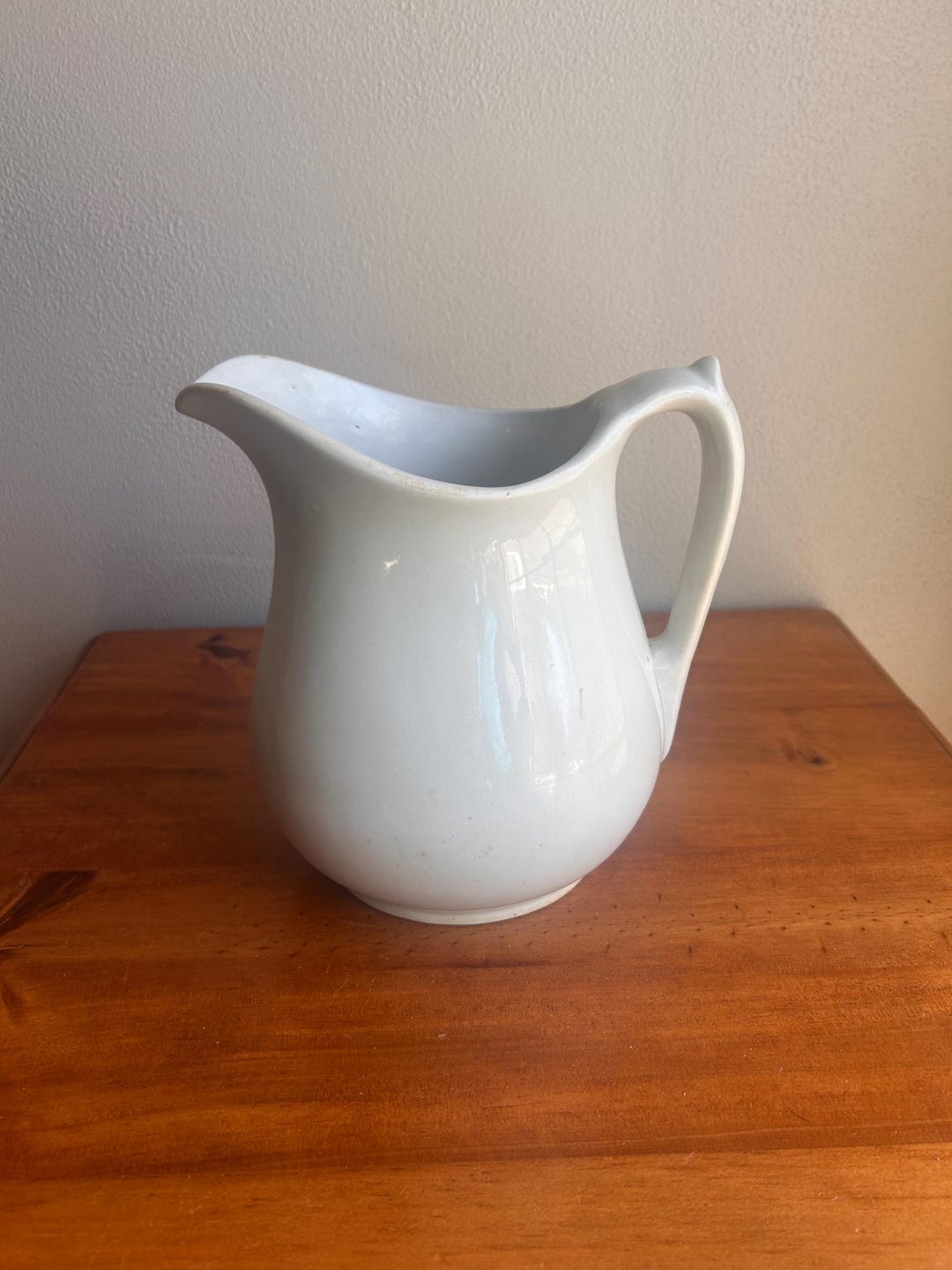 Vintage 8 Inch Alfred Meakin Ironstone Pitcher, Vintage White Pitcher ...