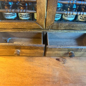 Vintage Spice Rack, 1970s Spice Rack, Apothecary Style Spice Rack, Made ...