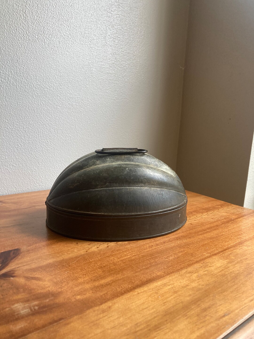 Vintage Primitive Melon Mold, Tin Mold, Pudding Mold, Farmhouse Kitchen ...