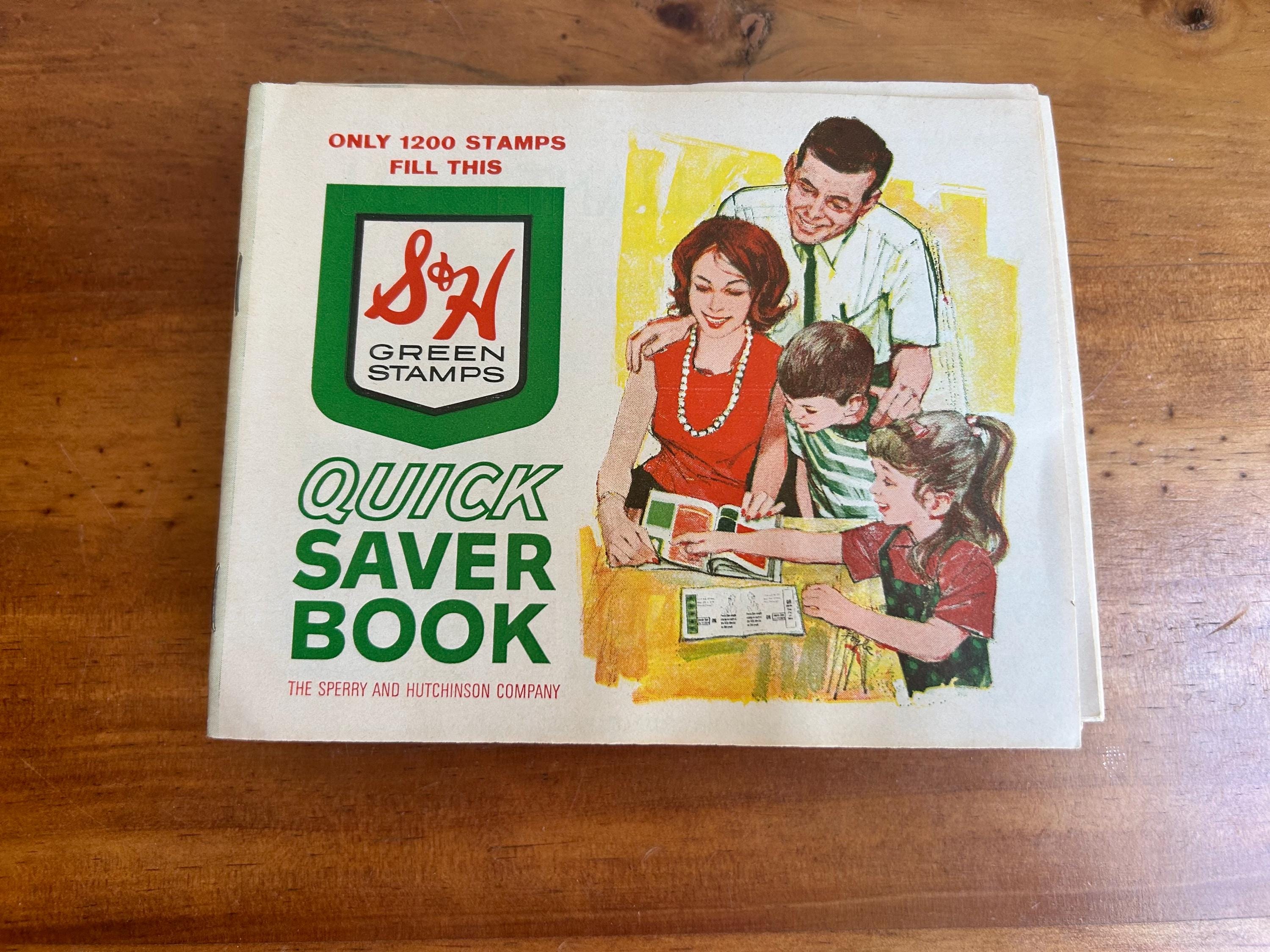 Vintage S&H Green Stamp Books, Green Stamps, Trading Stamps, Vintage ...