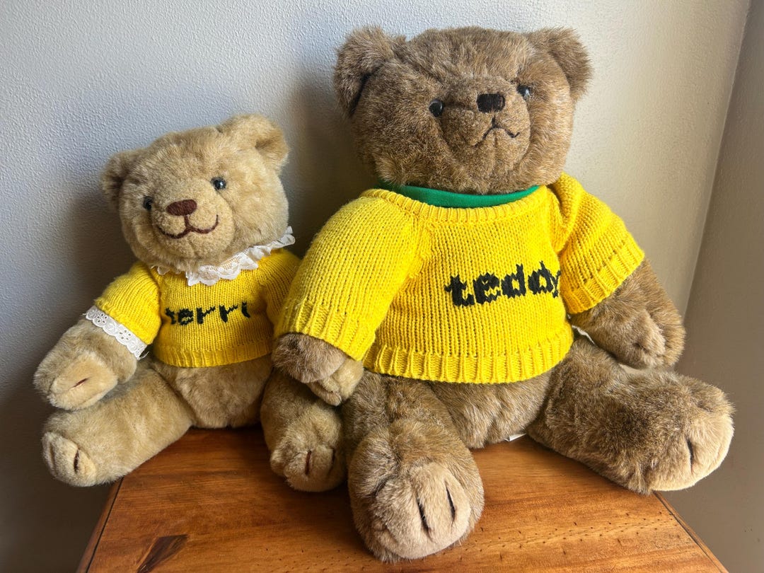 1986 Robert Chenaux President’s Choice Teddy and Terri Teddy Bears ...