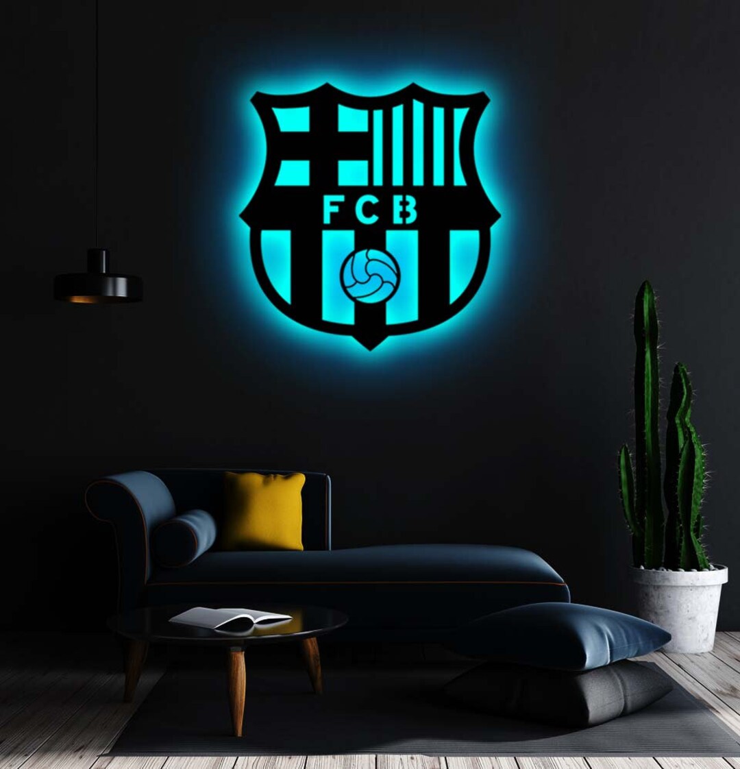 Barcelonalogo Backlight Lamp LED Wall Art Gift Superherocomic Lovers ...