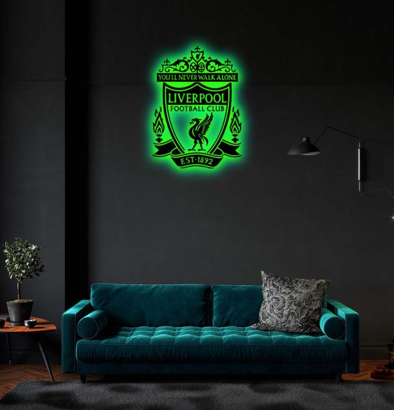Liverpool Logo Led Sign Premier League Logo Wall Decor christmas Gift ...