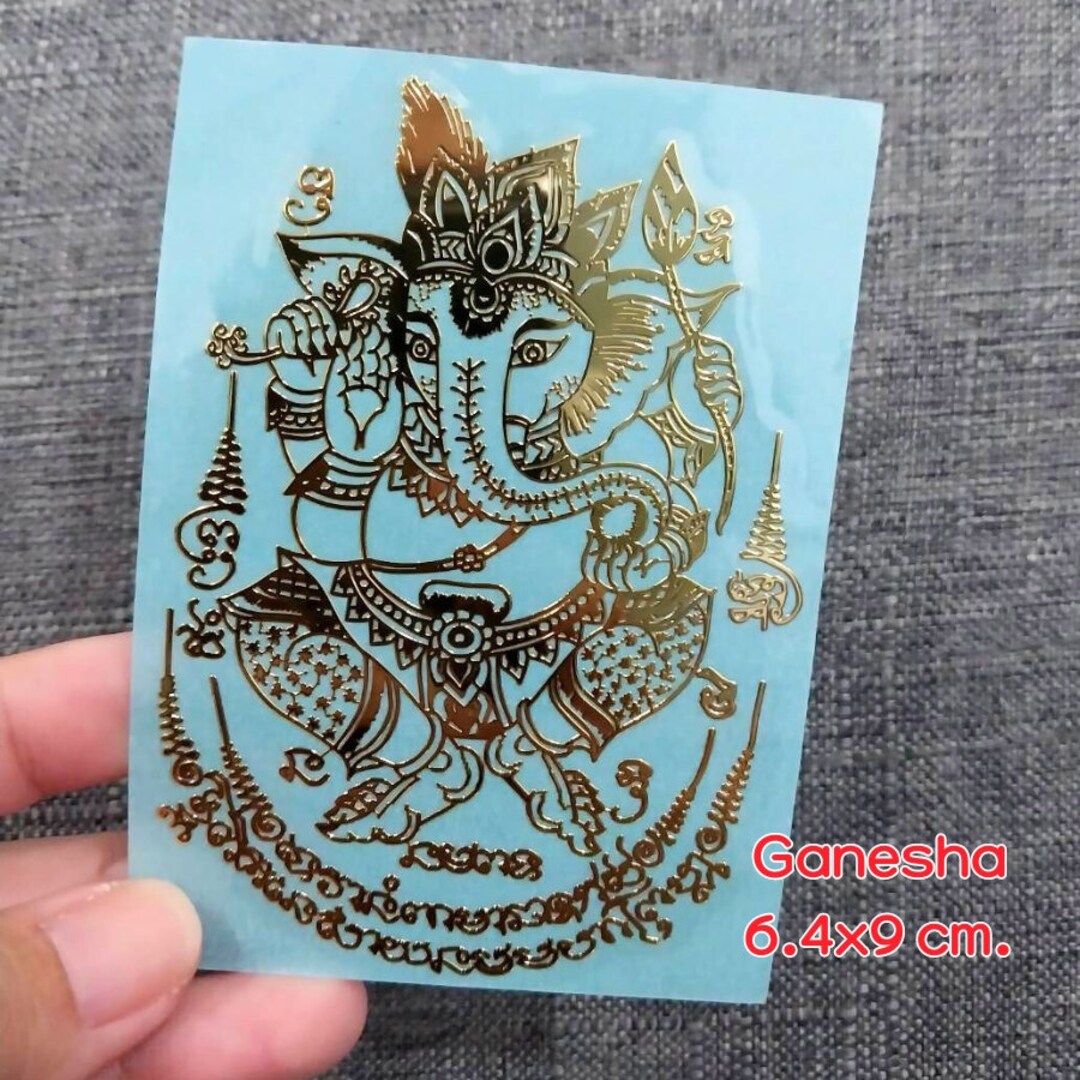 Thai Amulet Phone Stickers: Gold Talisman Yant - Protection & Luck - Etsy