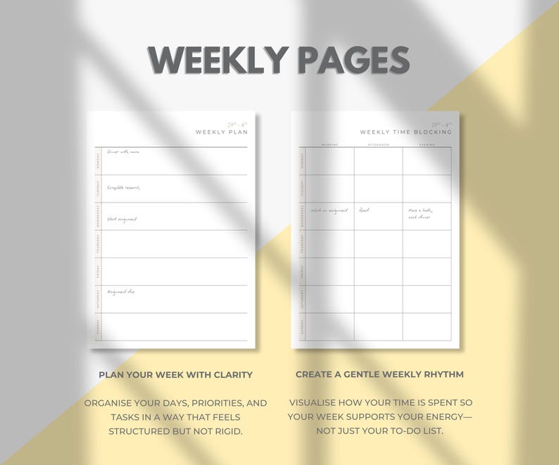 2026 Printable and Digital A4 Planner PDF | Dated Daily, Weekly ...