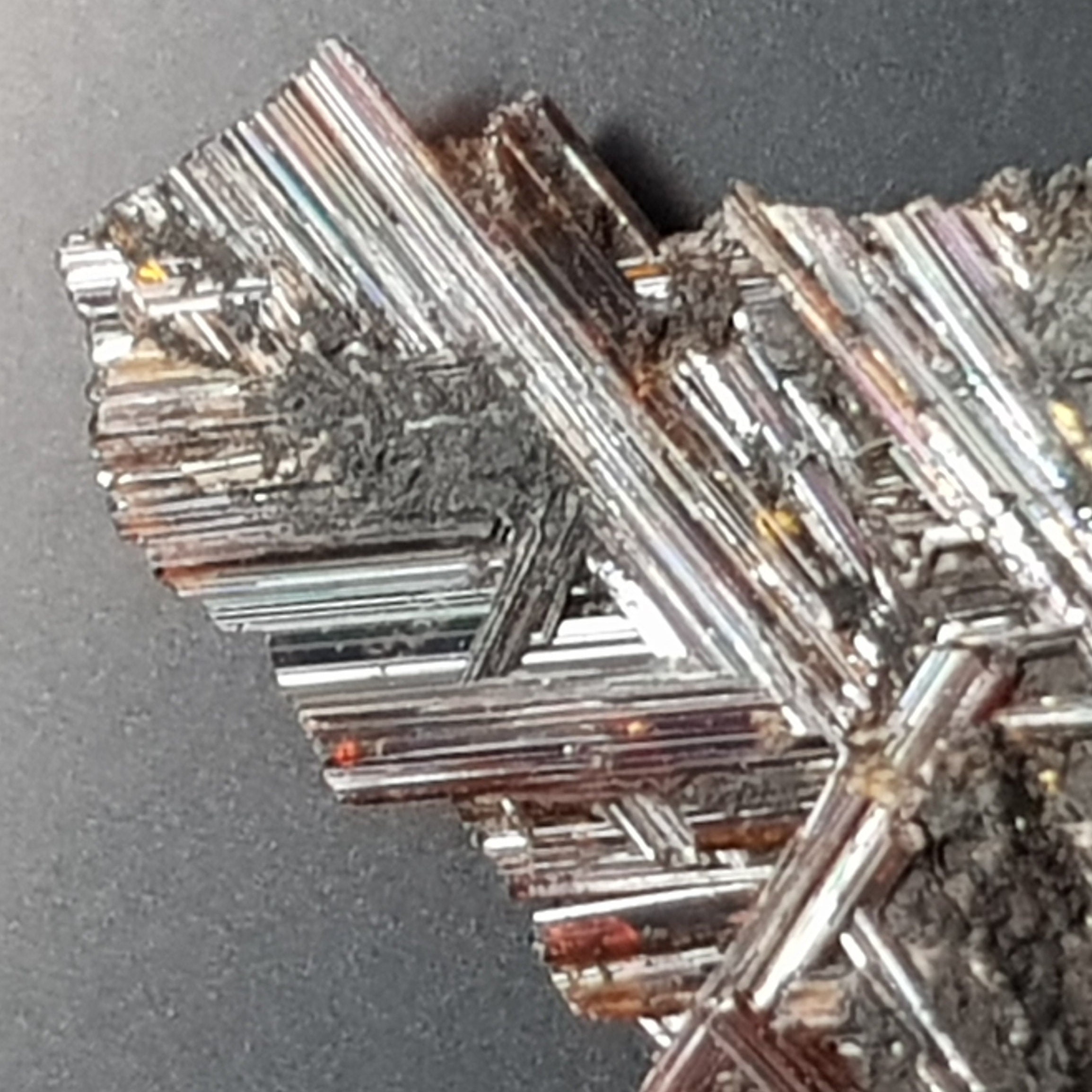 Stunning Rutile Specimen, Red Crystals With Metallic Sheen, Geometric ...