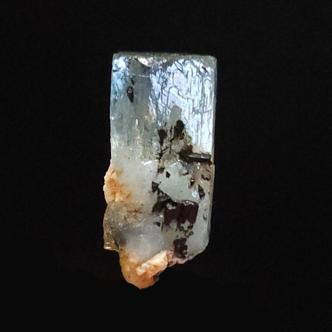 Natural Aquamarine With Schorl and Feldspar, From Erongo Namibia. Item ...
