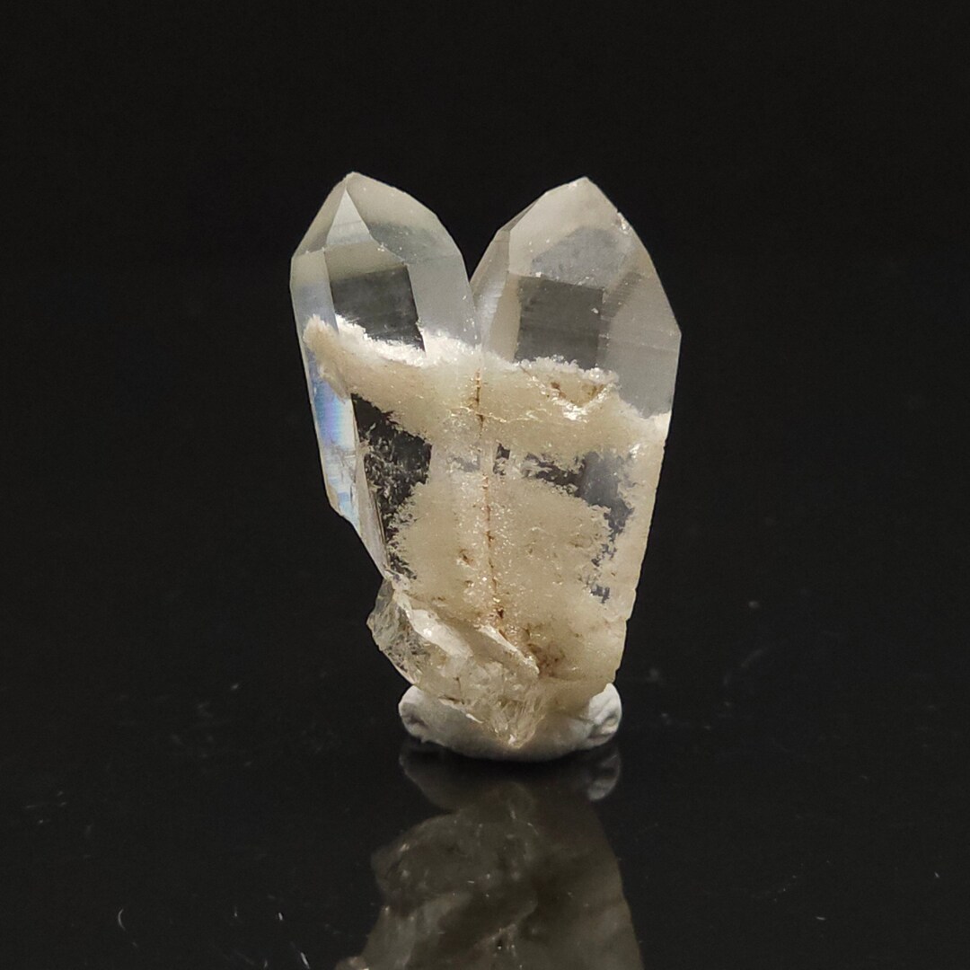 Himalayan Mini Twin Quartz Crystal With White Chlorite - Etsy