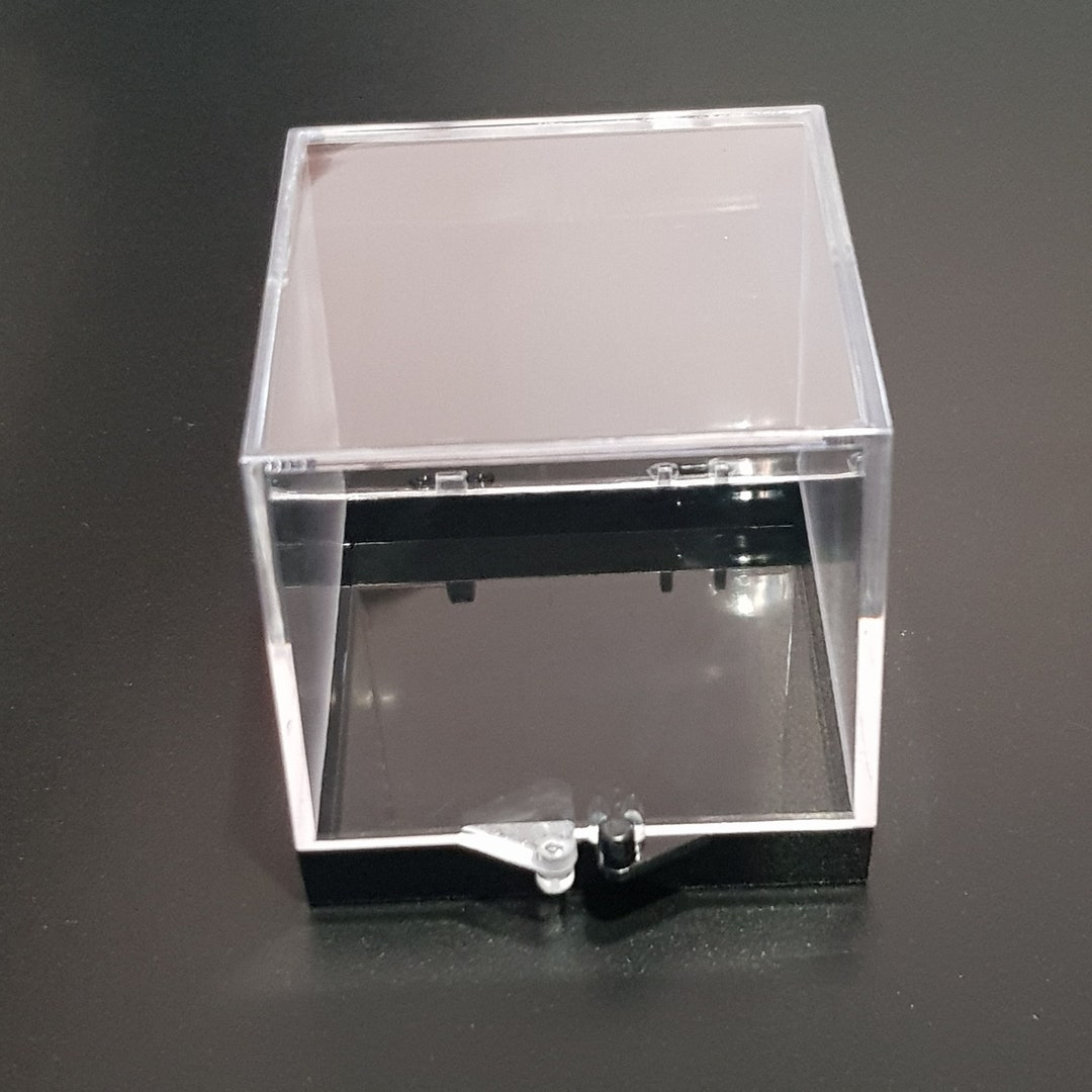 Clear 5.2cm (2.05”) Perky Box With Black Base, Plus Optional Foam ...