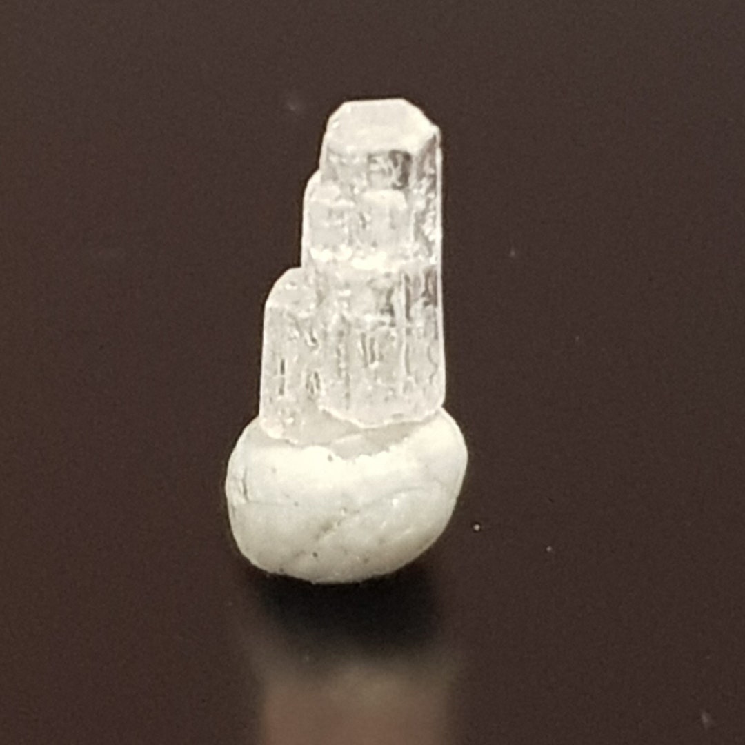 RARE Gemmy Thaumasite Crystal. Micromount Specimen From N'chwaning II ...