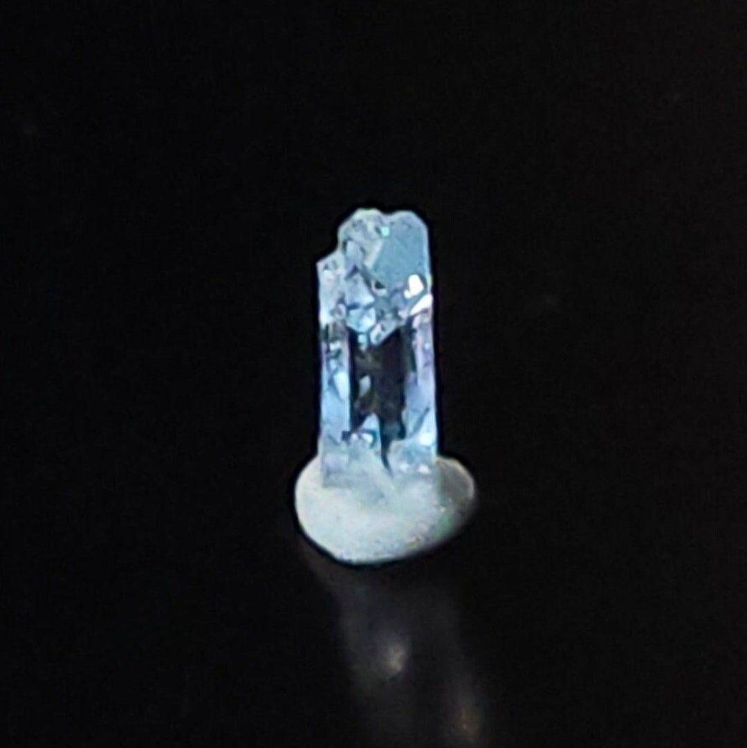 RARE. Natural, Raw Jeremejevite Crystal. Beautiful Gemmy Blue ...