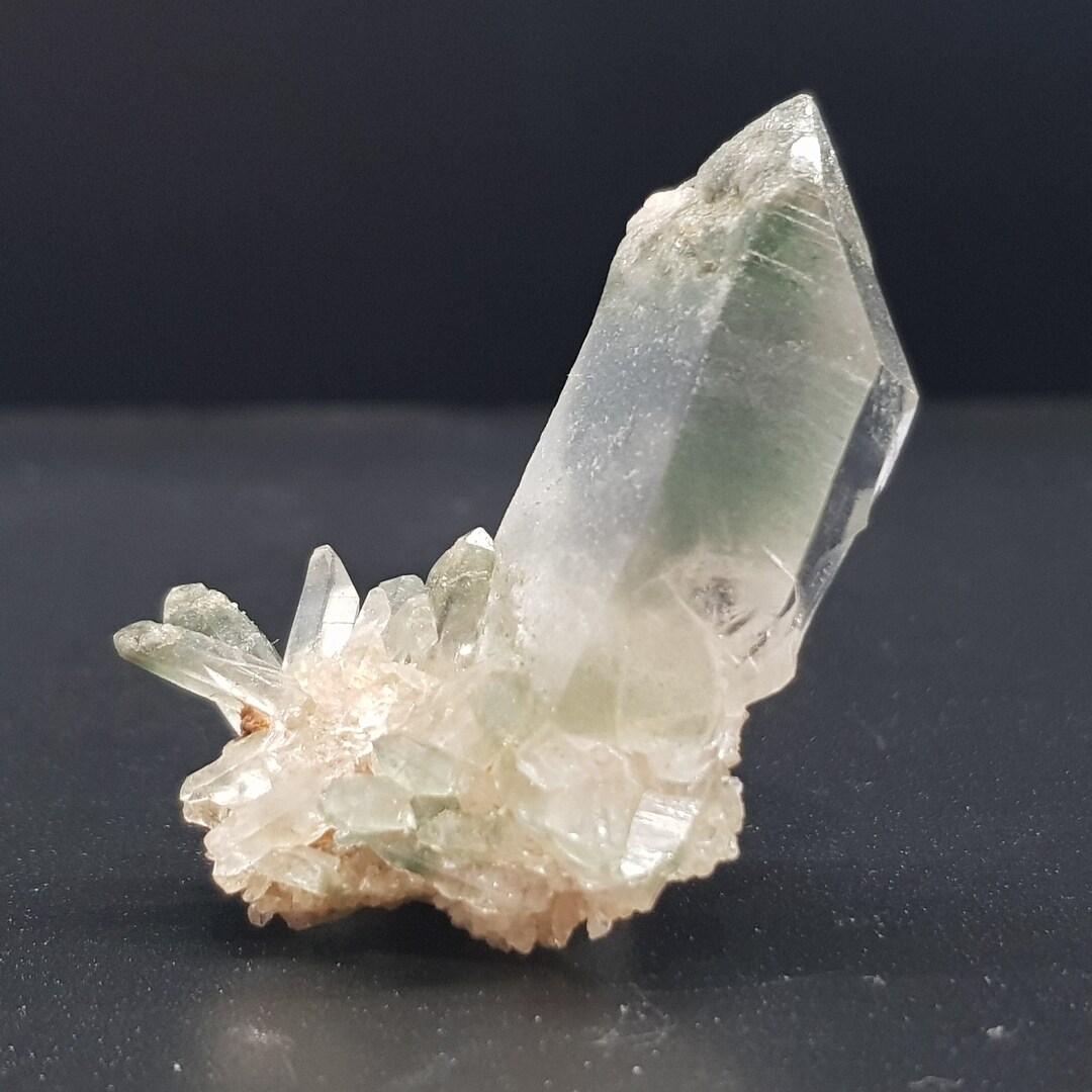 Himalayan Chlorite Included Quartz Cluster Miniature With Crystallised ...