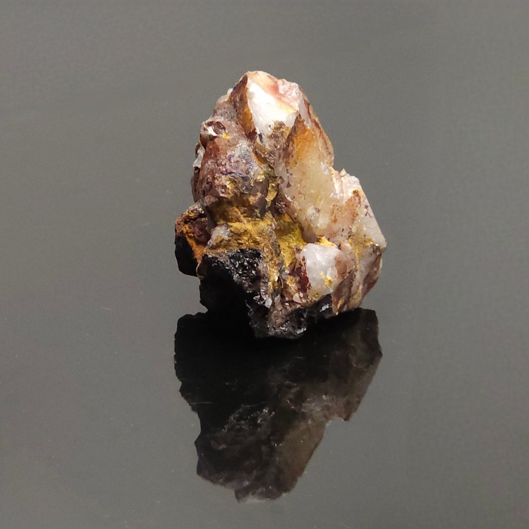 Quartz With Goethite and Red/gold Jarosite. Raw Specimen, Australia ...