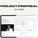 Project Proposal Template | Aesthetic Project Template | Custom ...