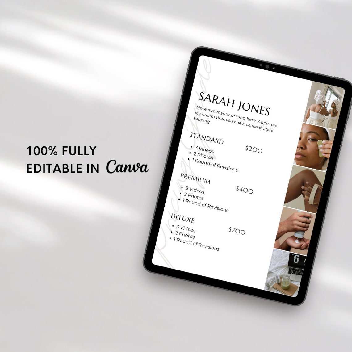 Pricing Guide Template Canva Pricing Guide Photography Pricing Guide ...