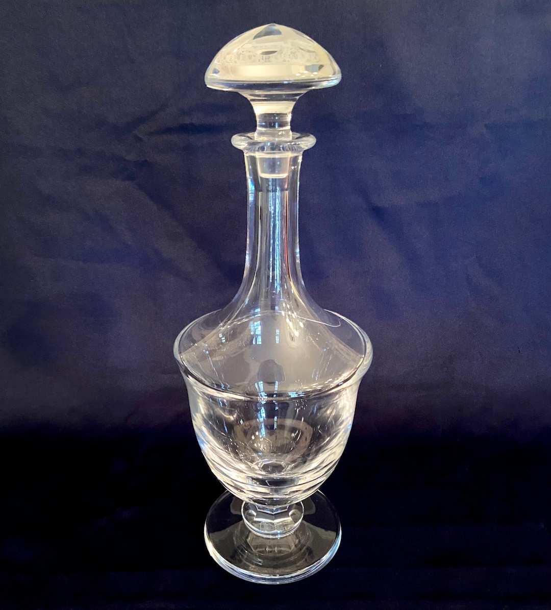 Rare Deluxe Signed and Numbered Vintage Moser Large Crystal Decanter - Etsy