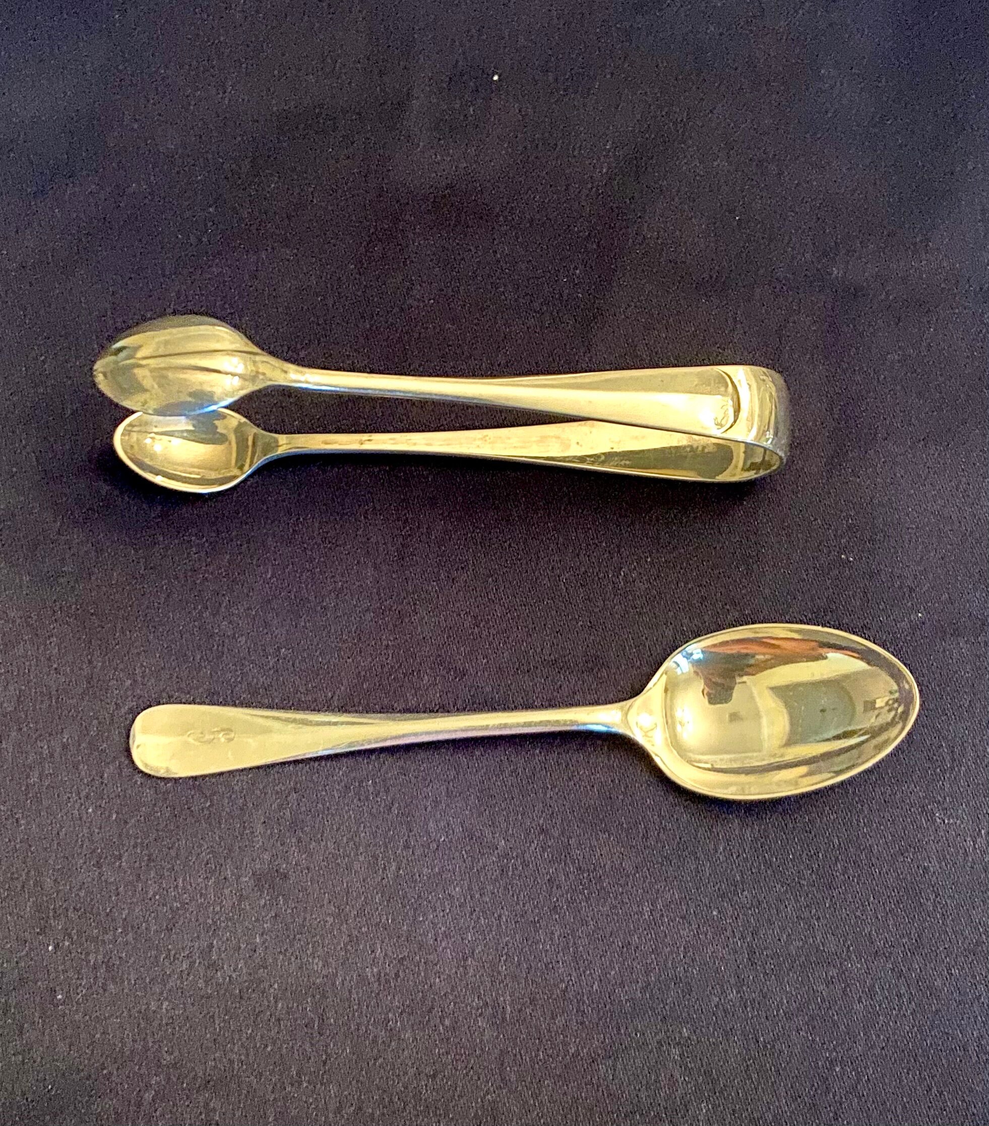 Antique English Sterling Silver Boxed Teaspoon/demitasse Spoon Set With ...