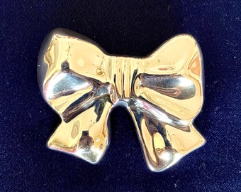 Vintage Sterling Silver Huge Bow-shaped Pendant Charm Pin Brooch M10 - Etsy
