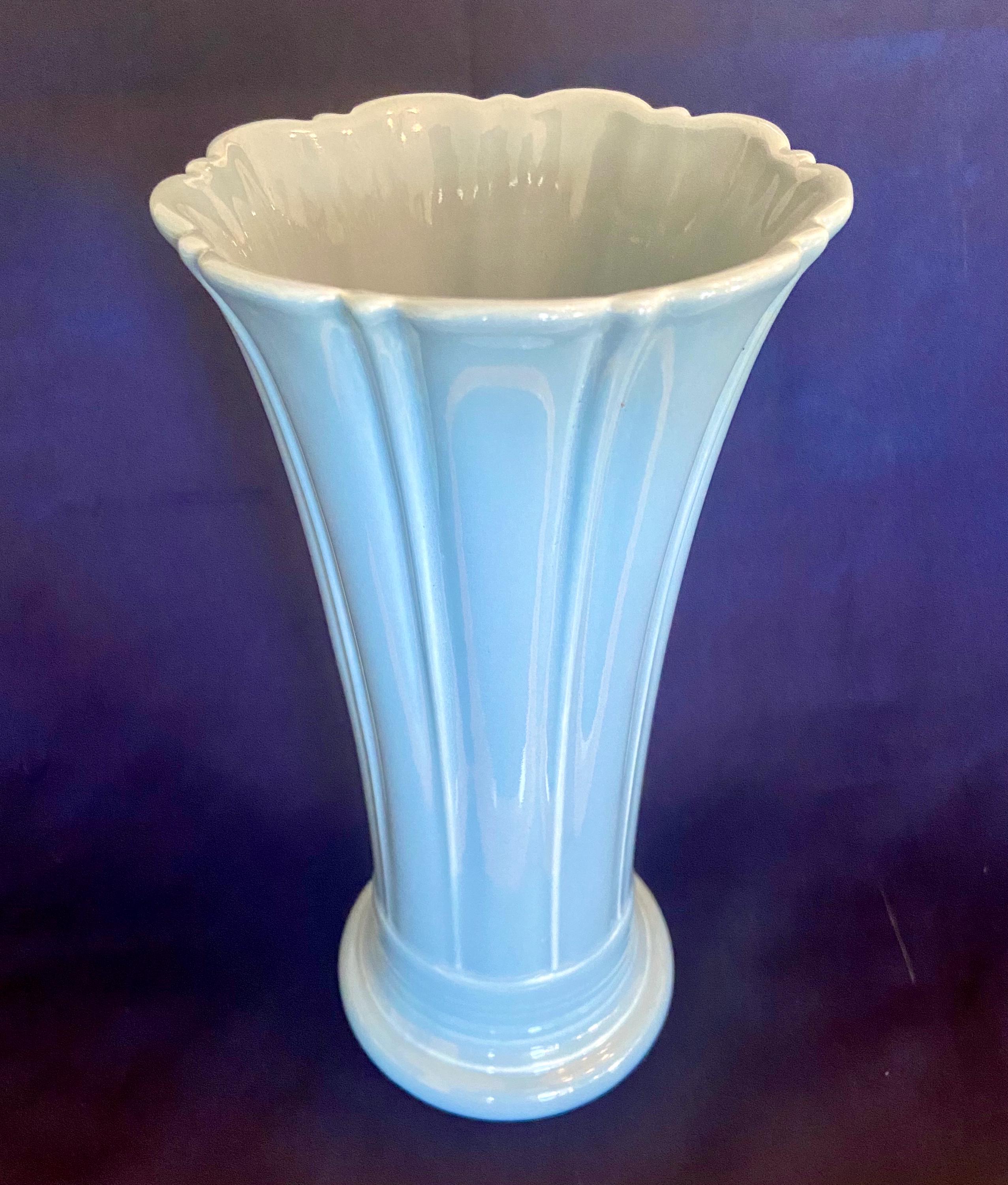 Large Periwinkle Blue Vase- Vintage Fiesta (homer Laughlin) - Etsy