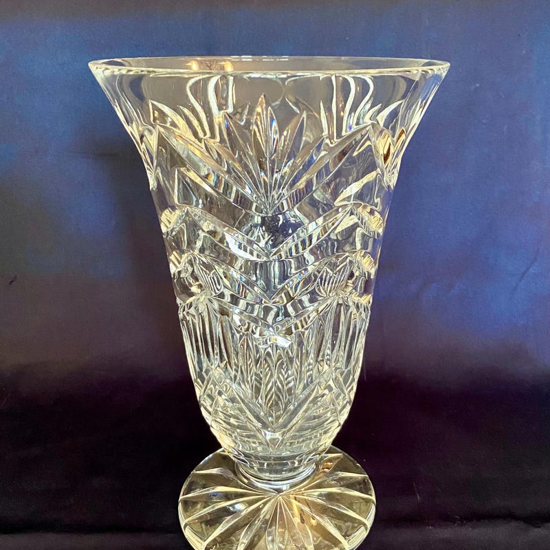 Cut Crystal Vase - Etsy