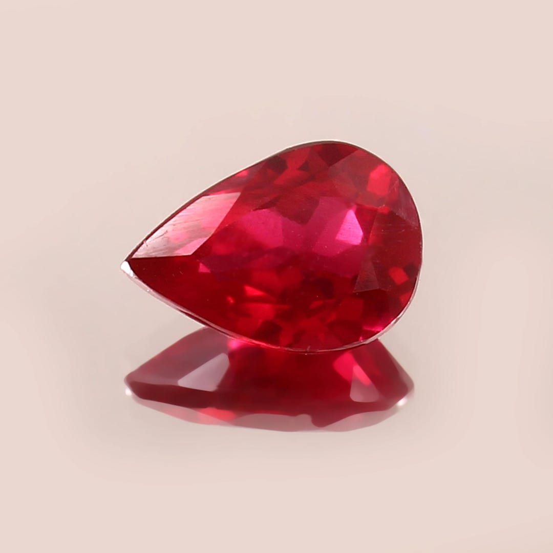 Lab Gown Ruby Loose Radiant Gemstone Cut Transparent Ruby Cut Stone Top ...