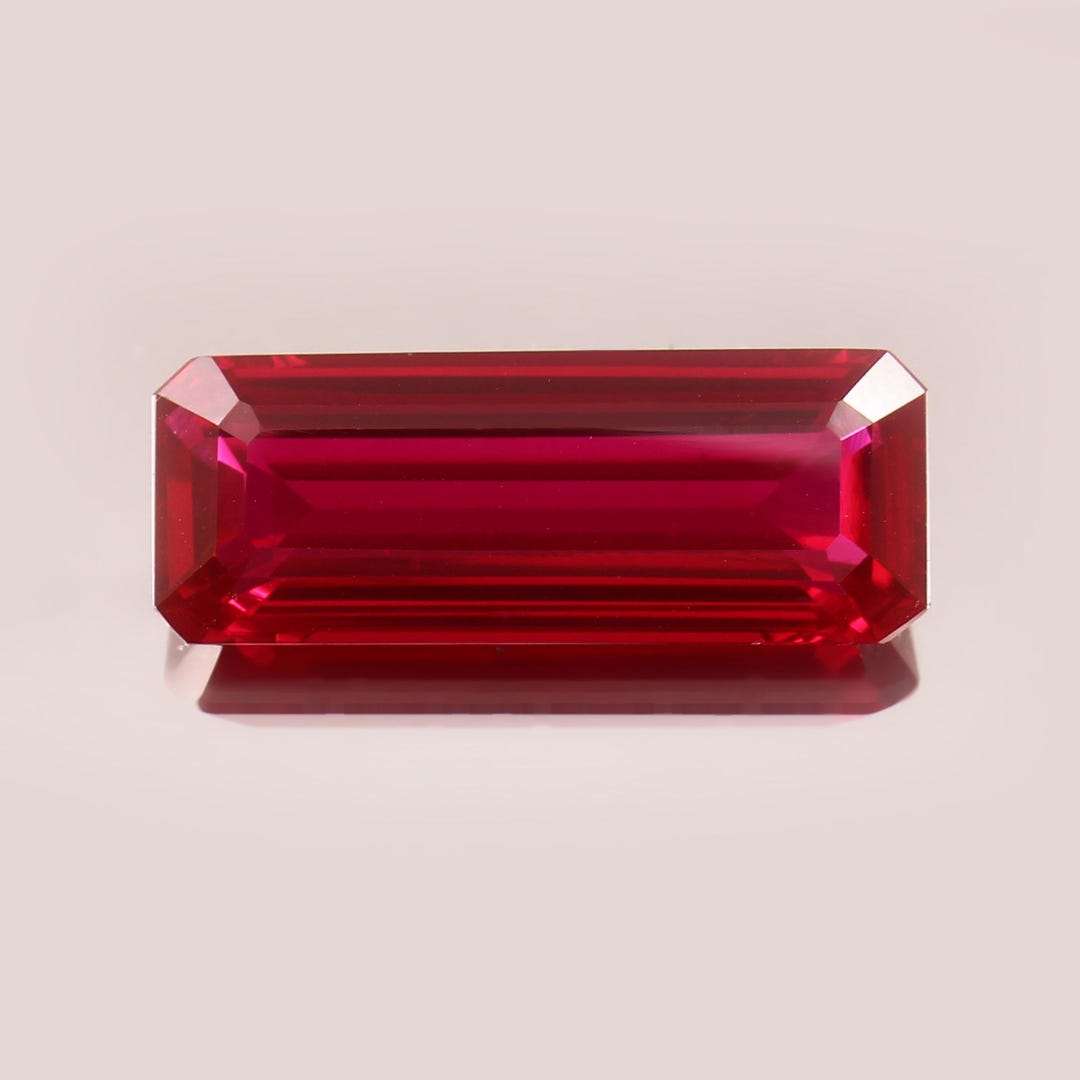 Lab Gown Ruby Loose Radiant Gemstone Cut Transparent Ruby Cut Stone Top ...