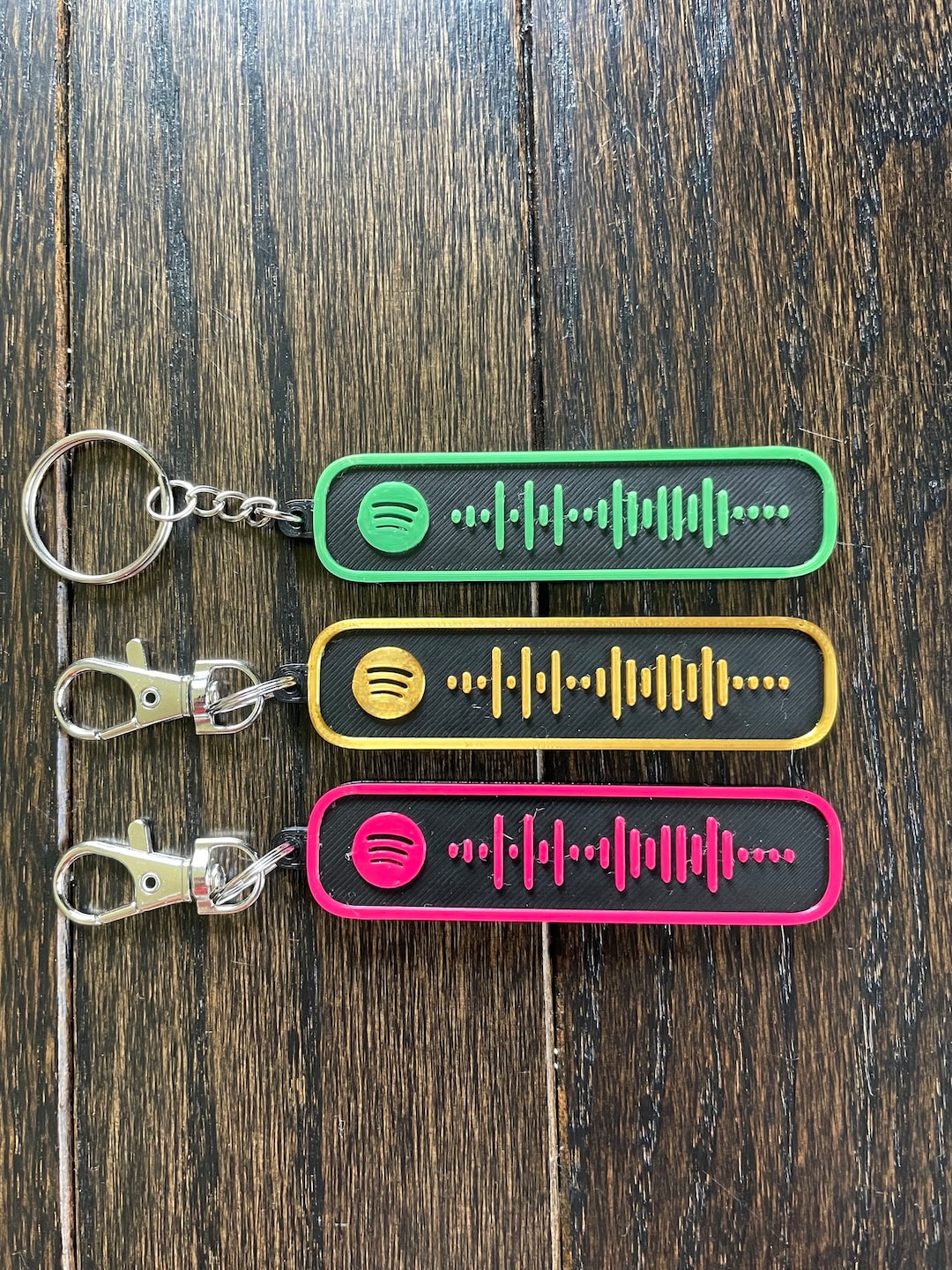 Scannable Spotify Code Keychain (3 Pack) - Etsy