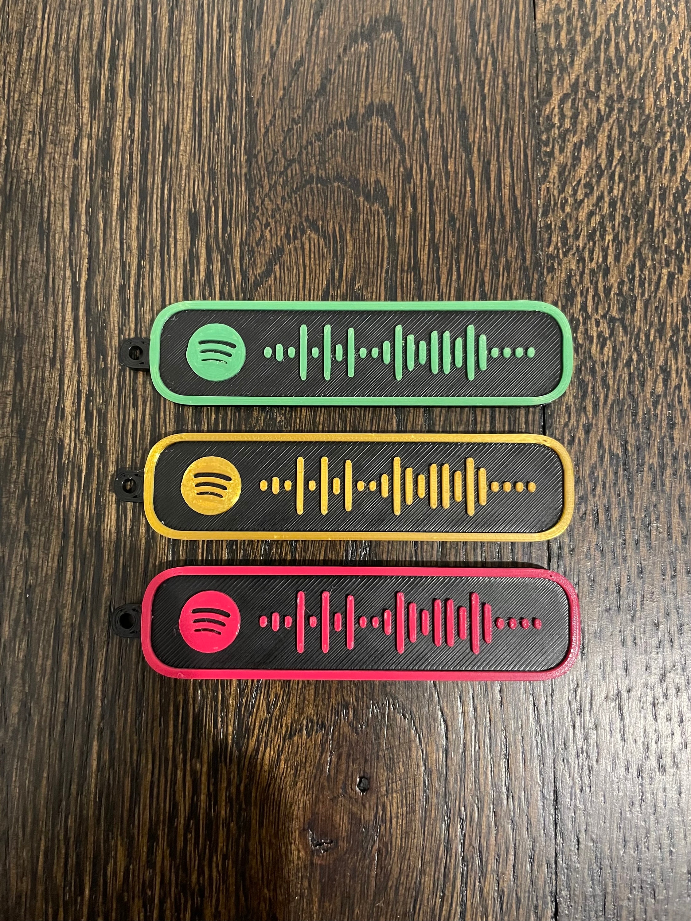 Scannable Spotify Code Keychain 3 Pack - Etsy