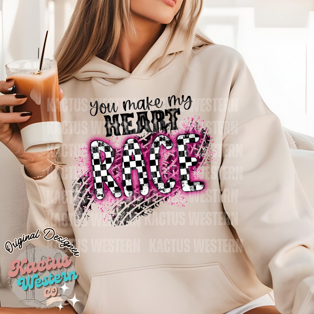 Heart Race Sublimation PNG, Racer Girlfriend, Racer Life,atv, Racing ...