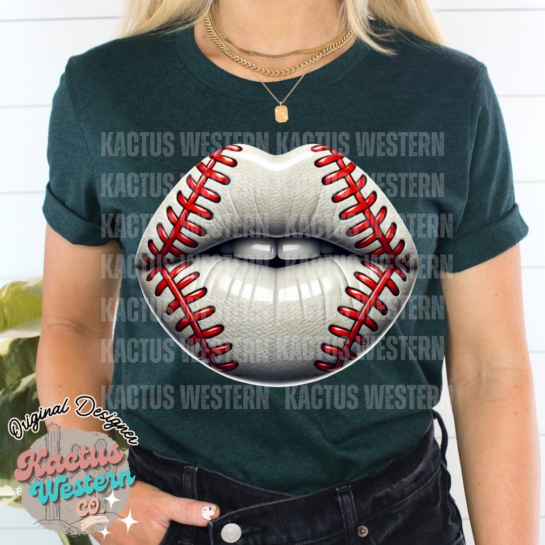Baseball Lips PNG, Baseball Season Design, Baseball Mom Png, Baseball ...