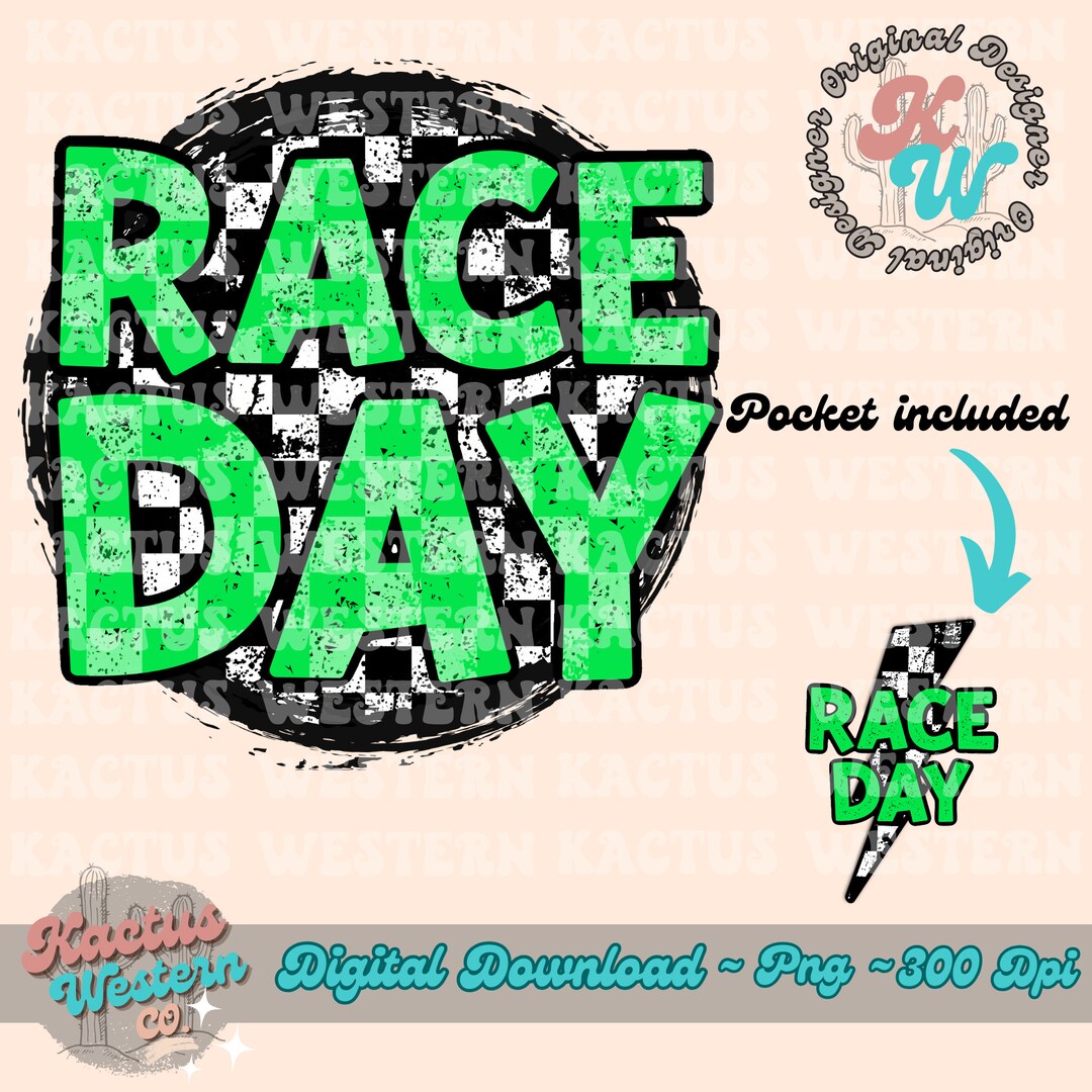 Race Day Pocket Bundle PNG, Instant Download, Digital Download, Racer ...