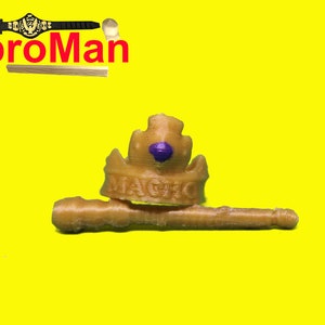 WWF Hasbro Macho King Crown & Scepter / Crown and Sceptor Custom - Etsy