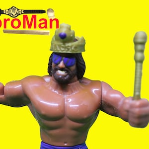 WWF Hasbro Macho King Krone & Zepter / Crown and Sceptor Custom - Etsy