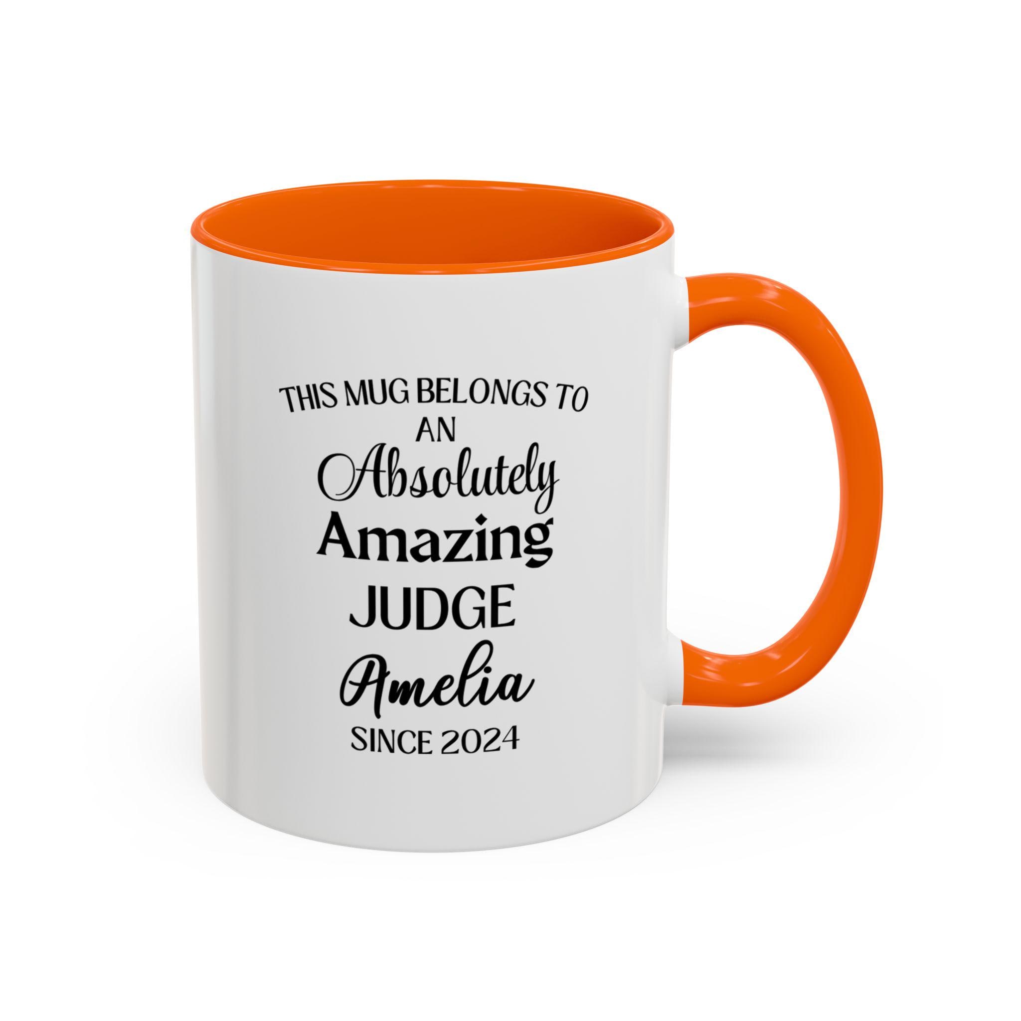 Custom Judge Mug, Funny Courtroom Gift, Personalized Gavel Lover Cup ...