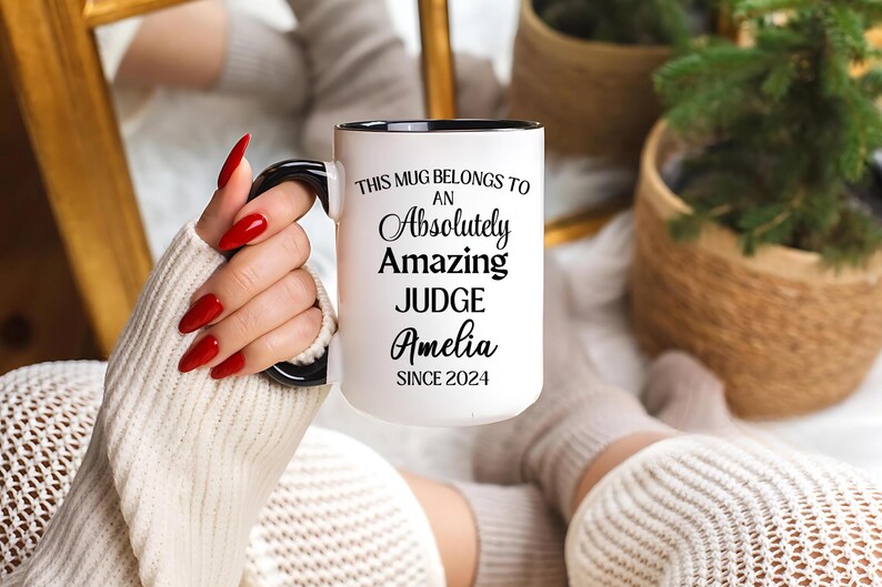 Custom Judge Mug, Funny Courtroom Gift, Personalized Gavel Lover Cup ...