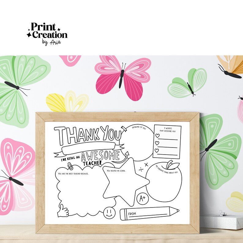 Teacher Appreciation Printable Thank You Teacher Gifts Coloring Pages ...