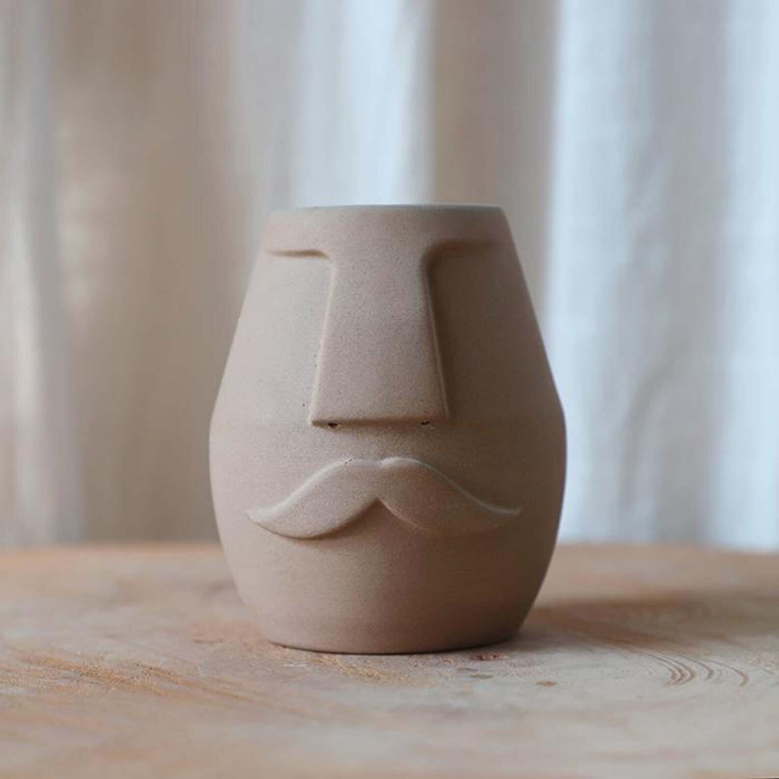 Ceramic Mustache Planters Handmade - Etsy