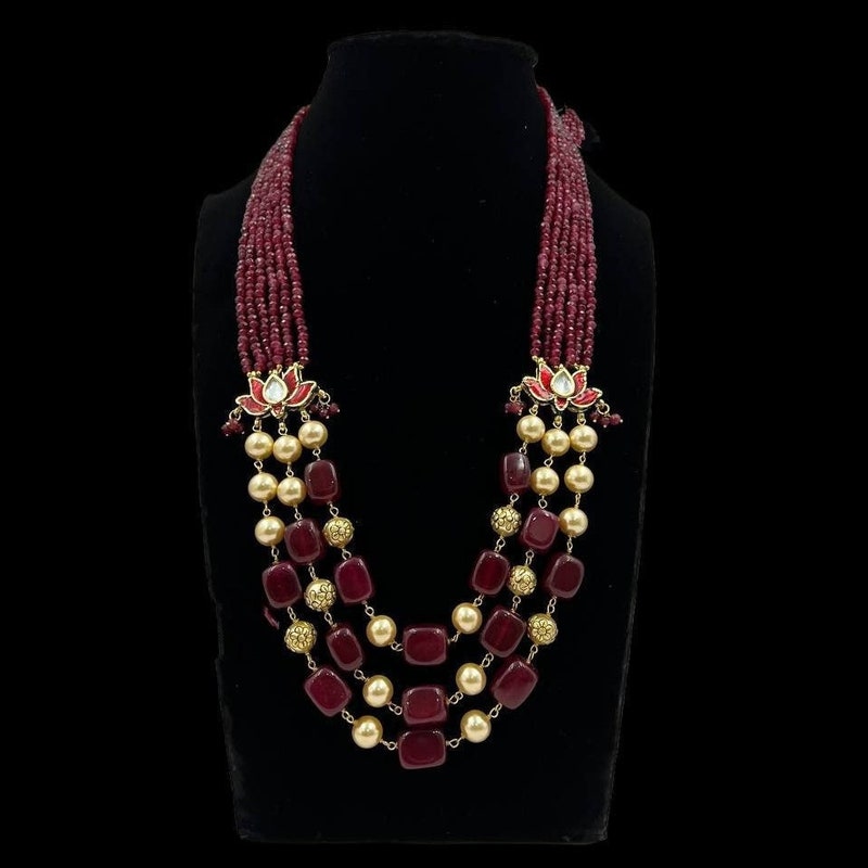 Indian Ruby Necklace - Etsy