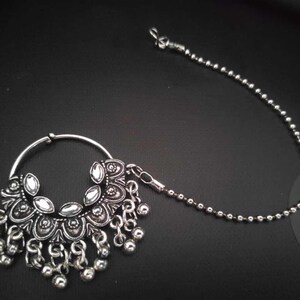 Oxidised Nath | Indian Nath | Nose Jewelry | Nose Ring Jewelry ...