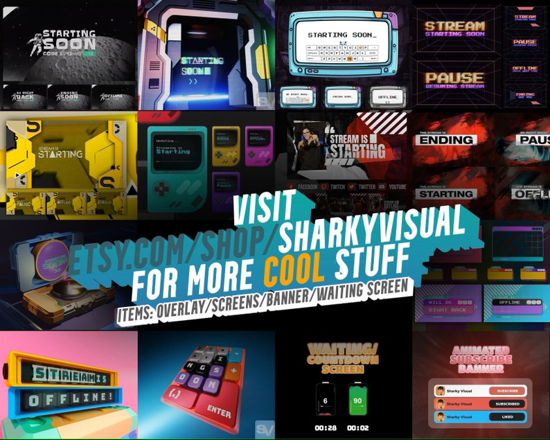 Coin Box Twitch Banner and Panels, Custom Twitch Panels, Cool Twitch ...