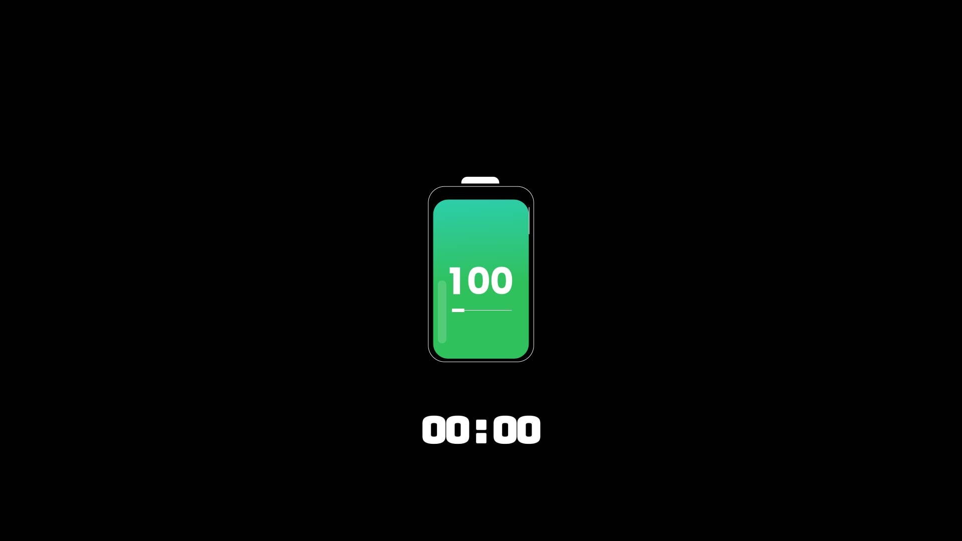 Animated Battery Screen Countdown and Waiting Screen With Animation for ...