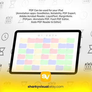 Printable Minimalist Calendar 2024, Monthly Planner, A4 Letter A3 ...