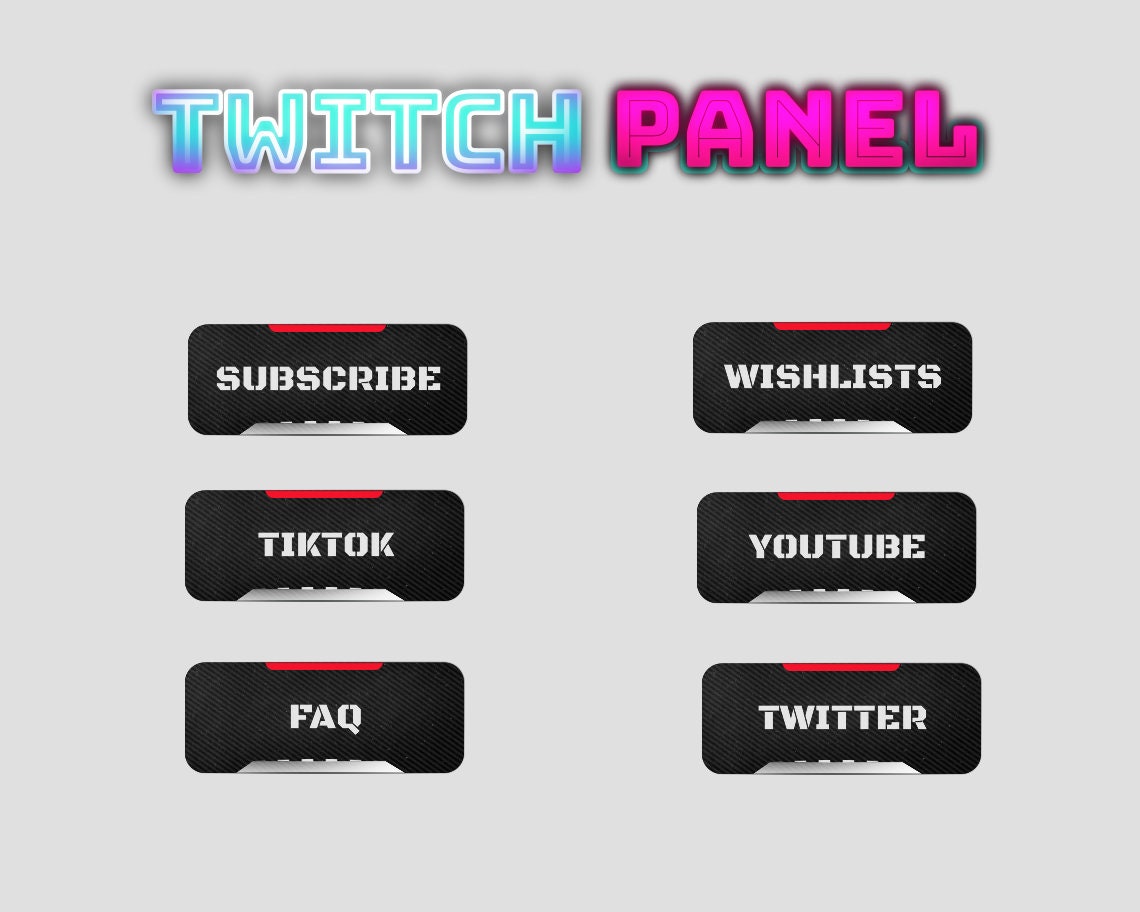 Black Army Twitch Banner and Panels, Custom Twitch Panels, Cool Twitch ...