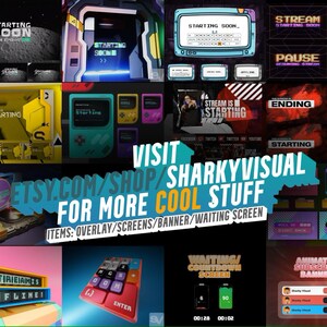 Retro Desktop Twitch Banner and Panels, Custom Twitch Panels - Etsy