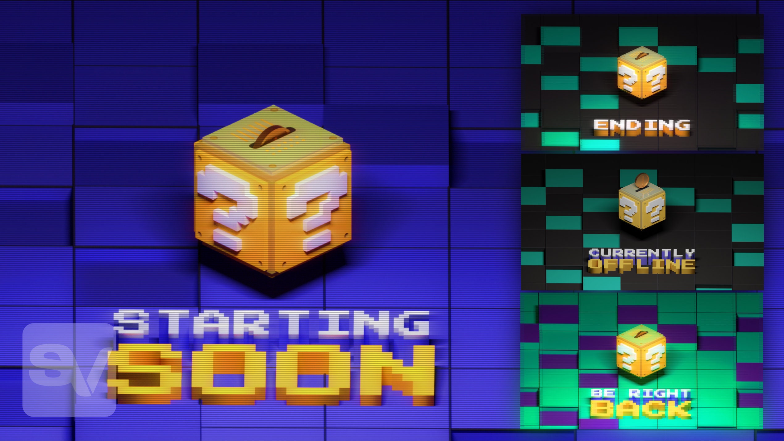 Coin Box Animated Screens, Twitch Youtube Facebook Screens, Animated ...