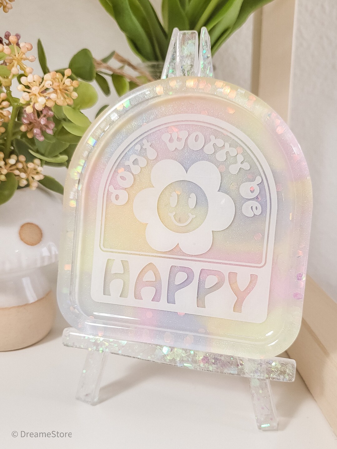 Pastel Multi-color Arch Tray - Jewelry Dish - Home Decor - Gift for Her ...