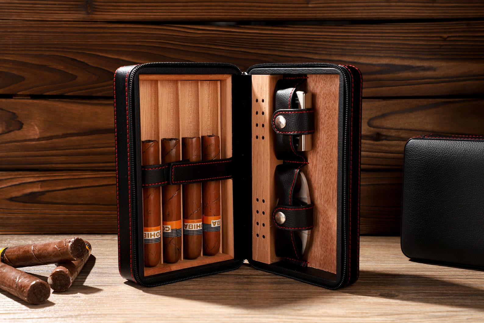 Custom Cigar Case Humidor Box Case Personalized Travel Cigar - Etsy