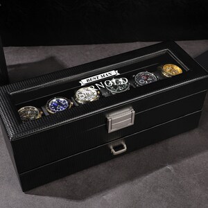 Watch Box for Men, Custom Watch Case, Groomsman Gift, Best Man Gift ...